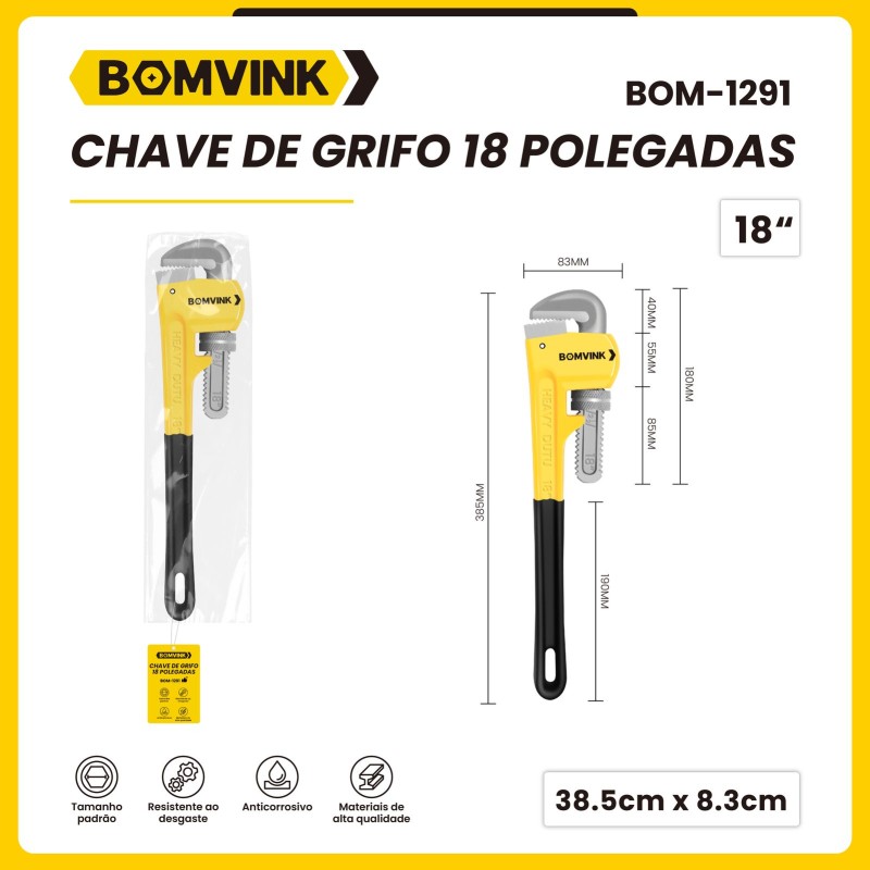 Chave de Grifo 18 Polegadas – CJ Blademaster